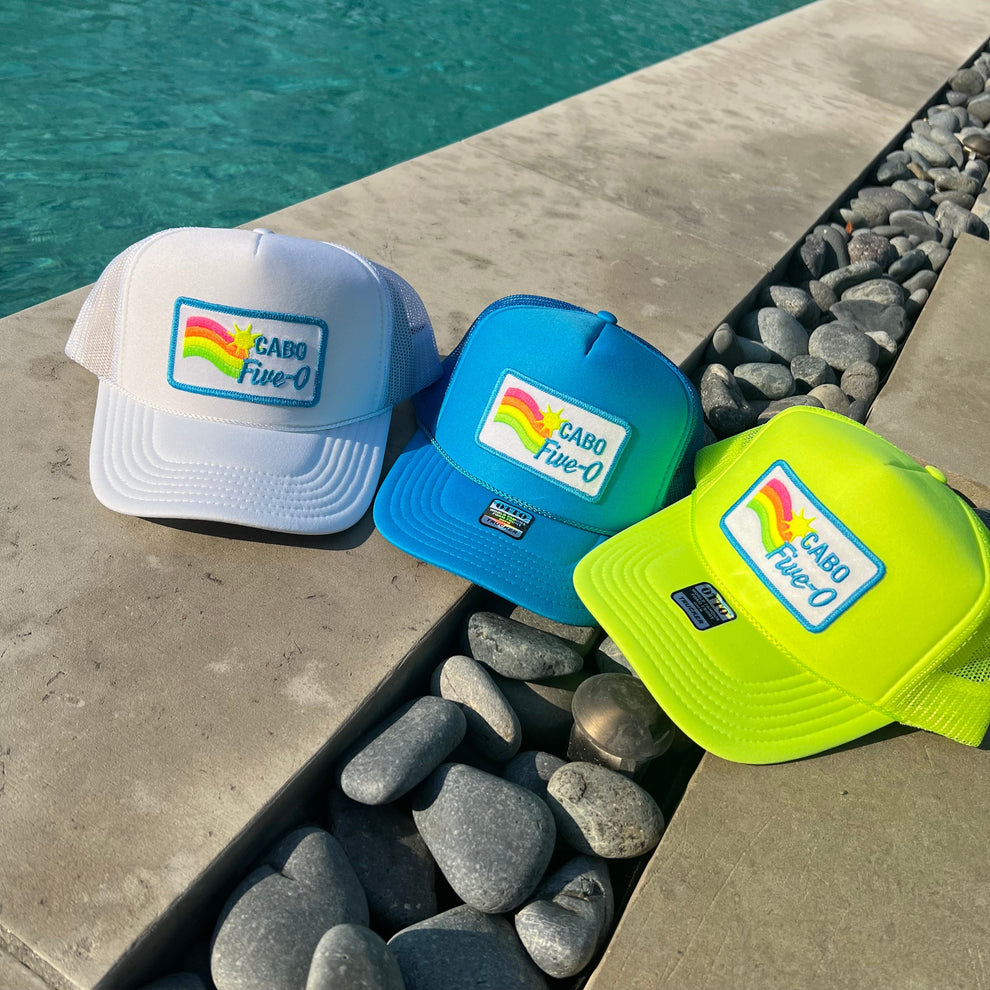 Trucker Hat - Sun Waves Patch – Sticker and Stitch